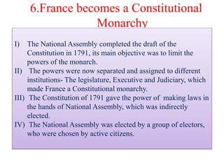 Slides on The French revolution | PPTX