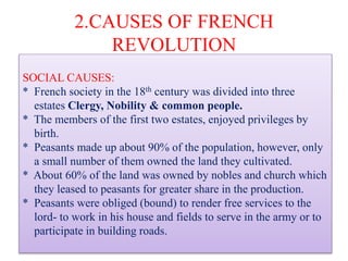 Social Causes Of French Revolution