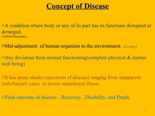 Slides on health and disease by dr. rajan bikram rayamajhi | PPT
