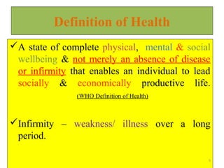 Slides on health and disease by dr. rajan bikram rayamajhi | PPT