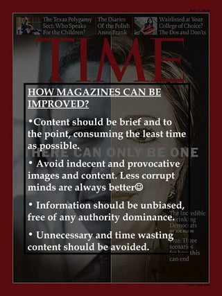 Slides on magzine | PDF