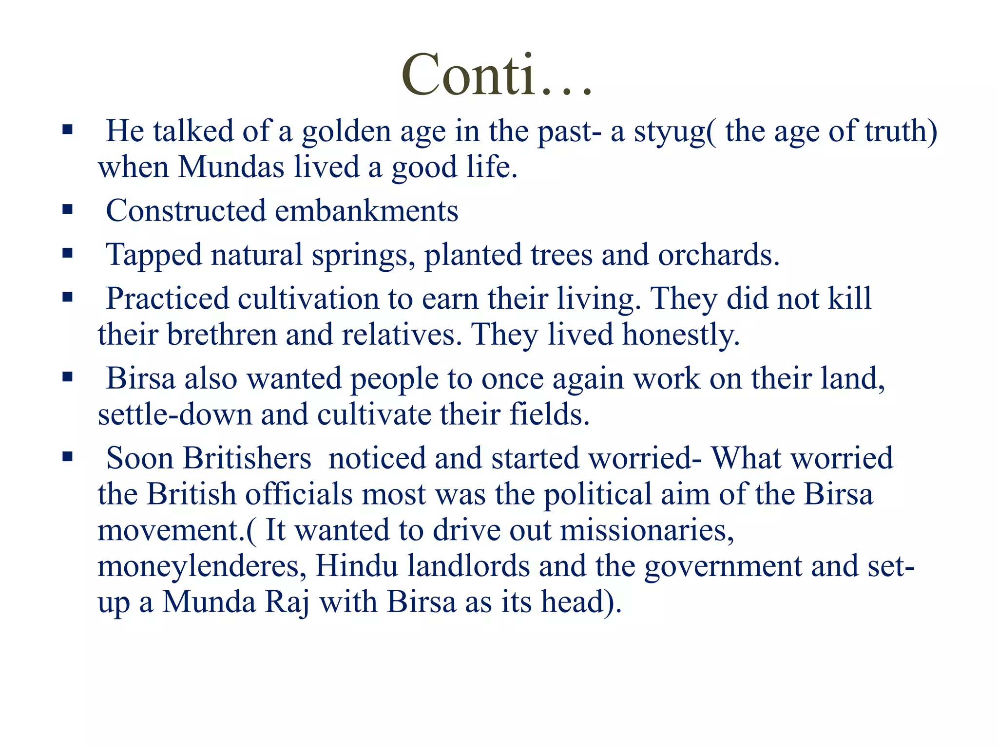 Slides on tiribals, dikus and vision of a golden age (viii) | PPTX