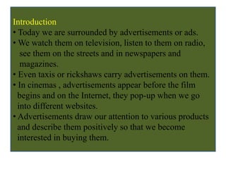 Slides on understanding advertising | PPT