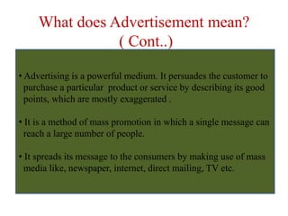 Slides on understanding advertising | PPT