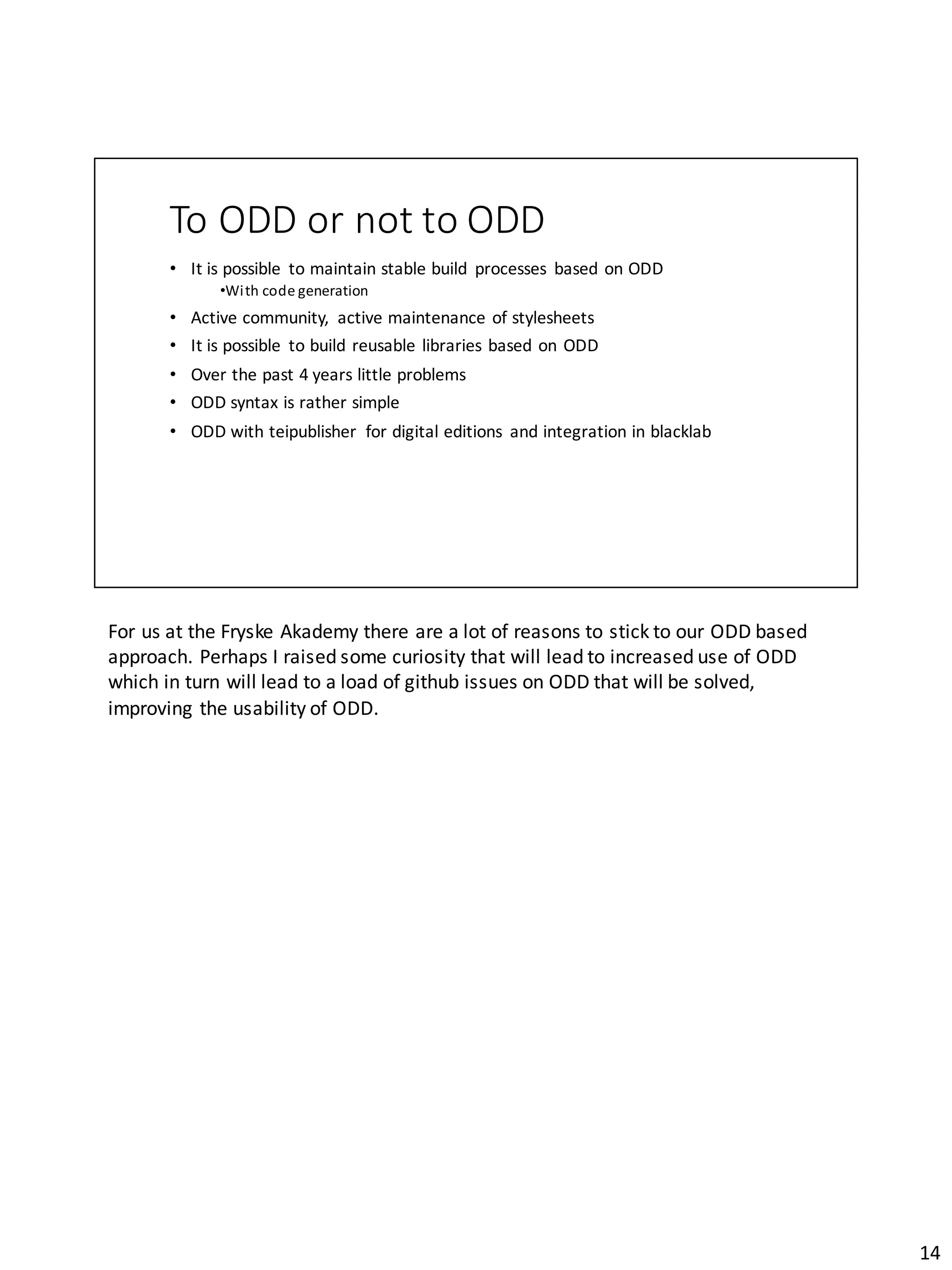 TEI ODD based development | PDF