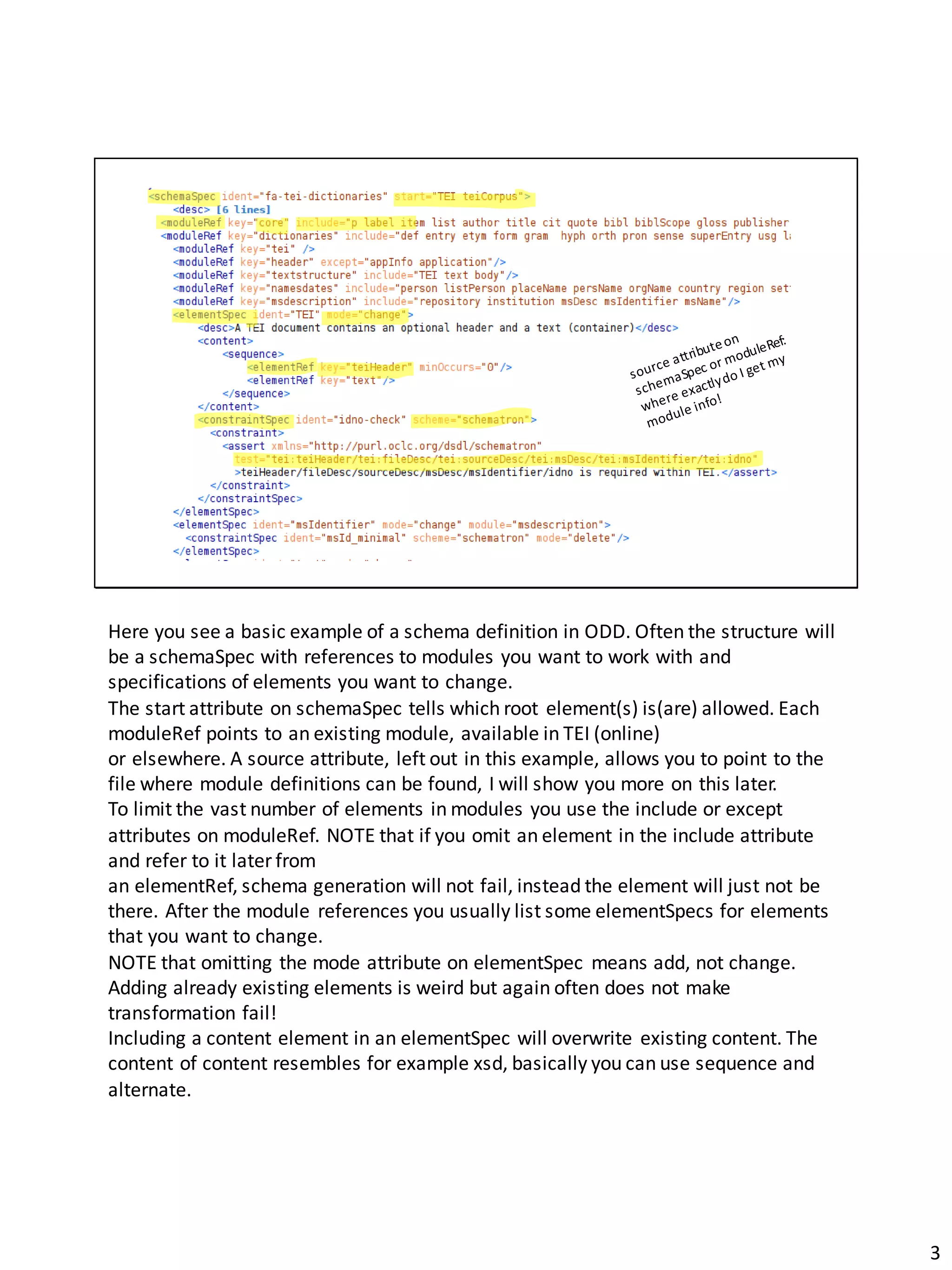 TEI ODD based development | PDF