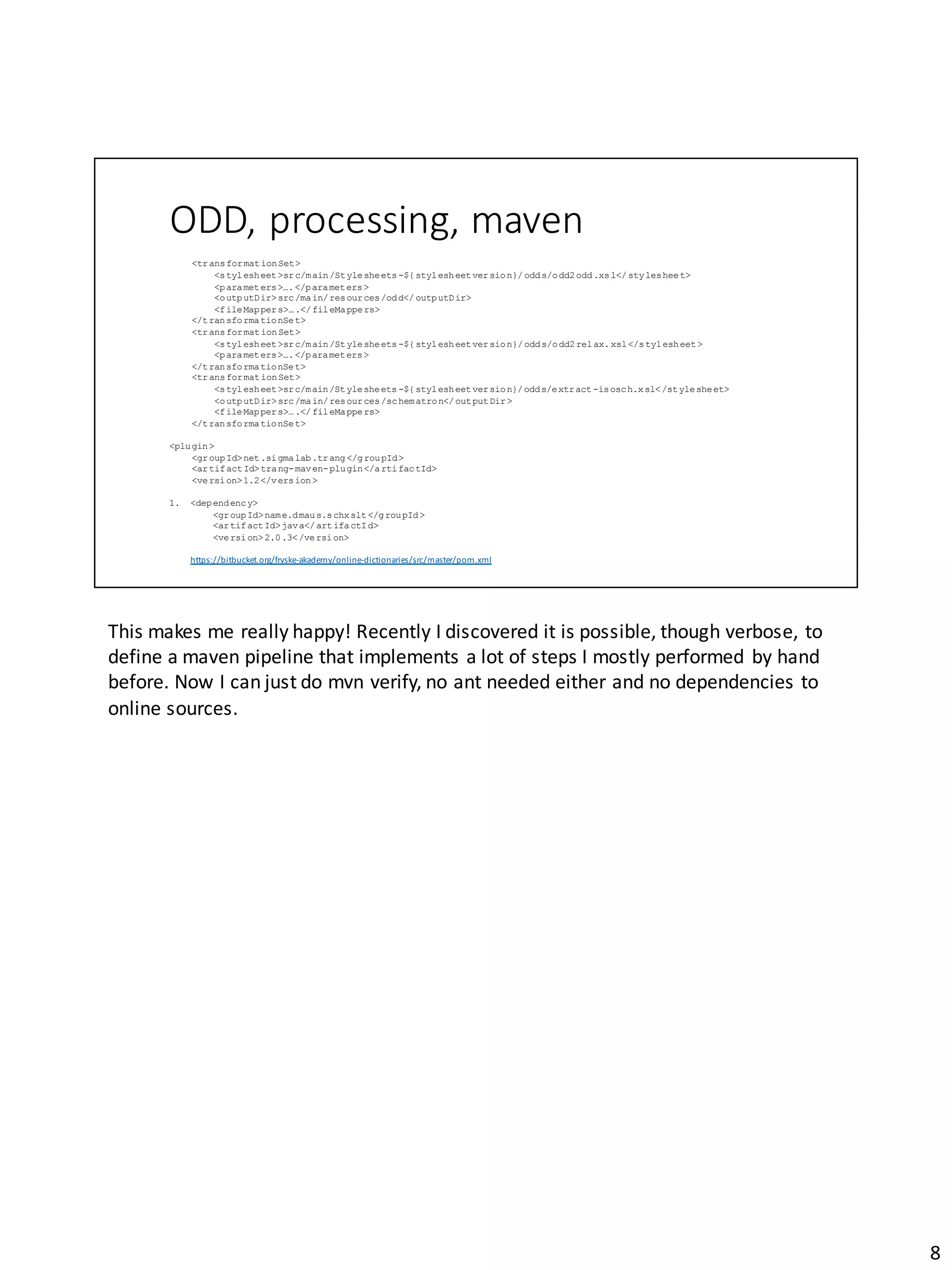 TEI ODD based development | PDF