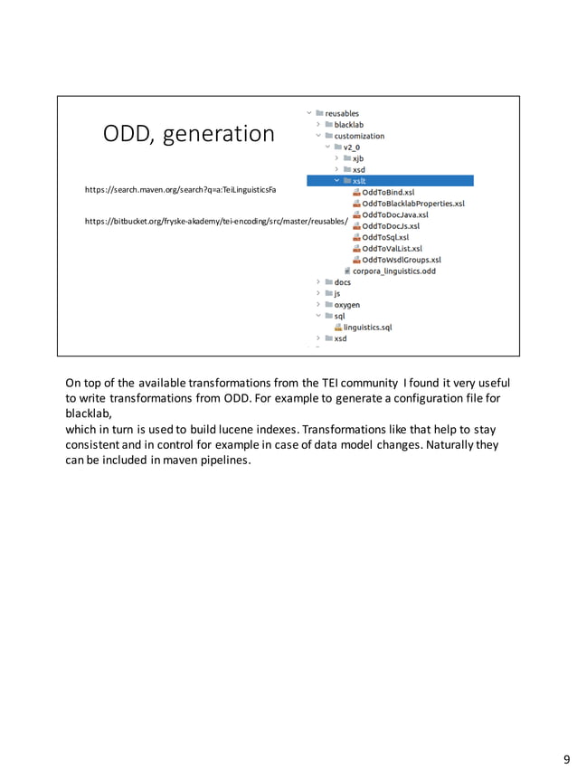 TEI ODD based development | PDF
