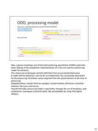 TEI ODD based development | PDF