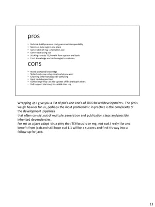 TEI ODD based development | PDF