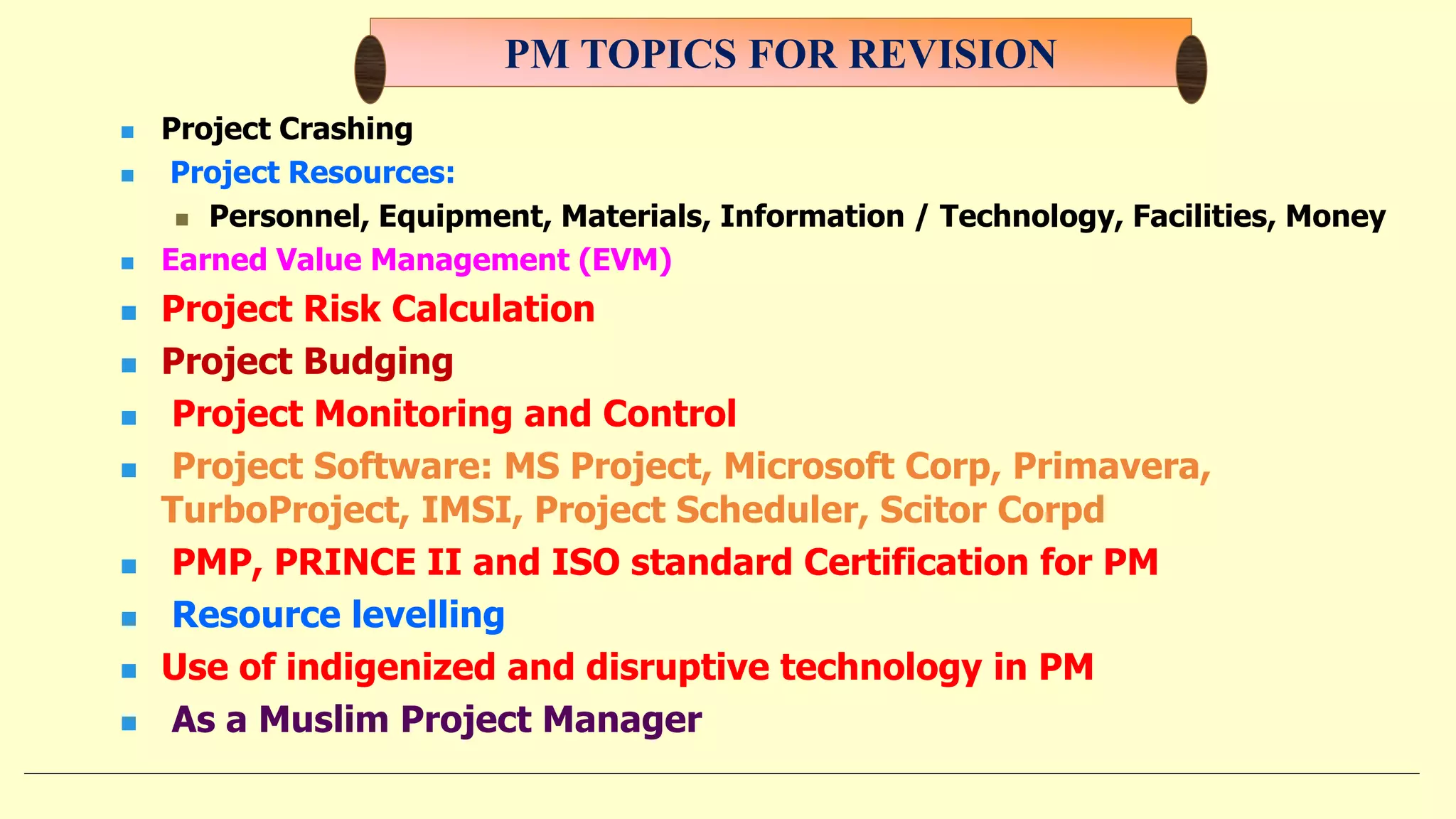 Slides pm review | PPT
