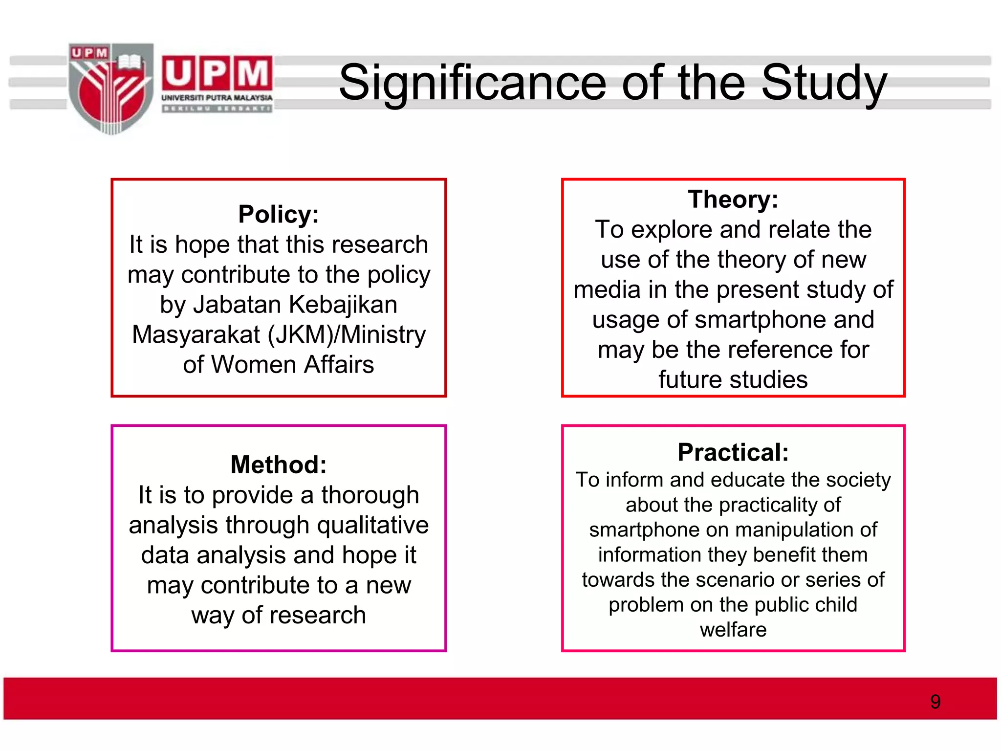 Slides presentation example for proposal defence | PPT