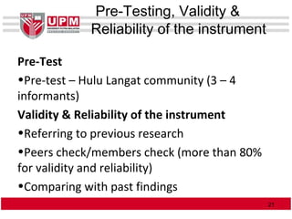 Slides presentation example for proposal defence | PPT