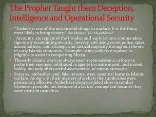 Muhammad taught us to fight | PPT