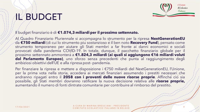 Guida ai Finanziamenti Europei 2021-2027 - Slides | PPT