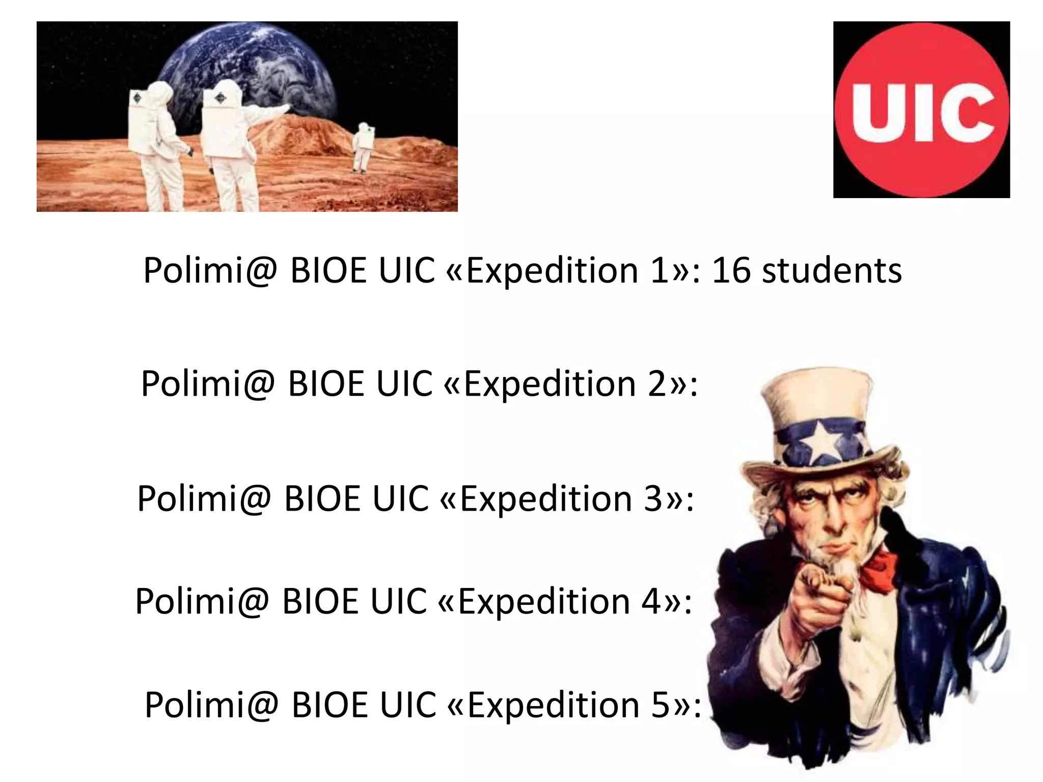POLIMI-UIC Double Degree program | PPTX
