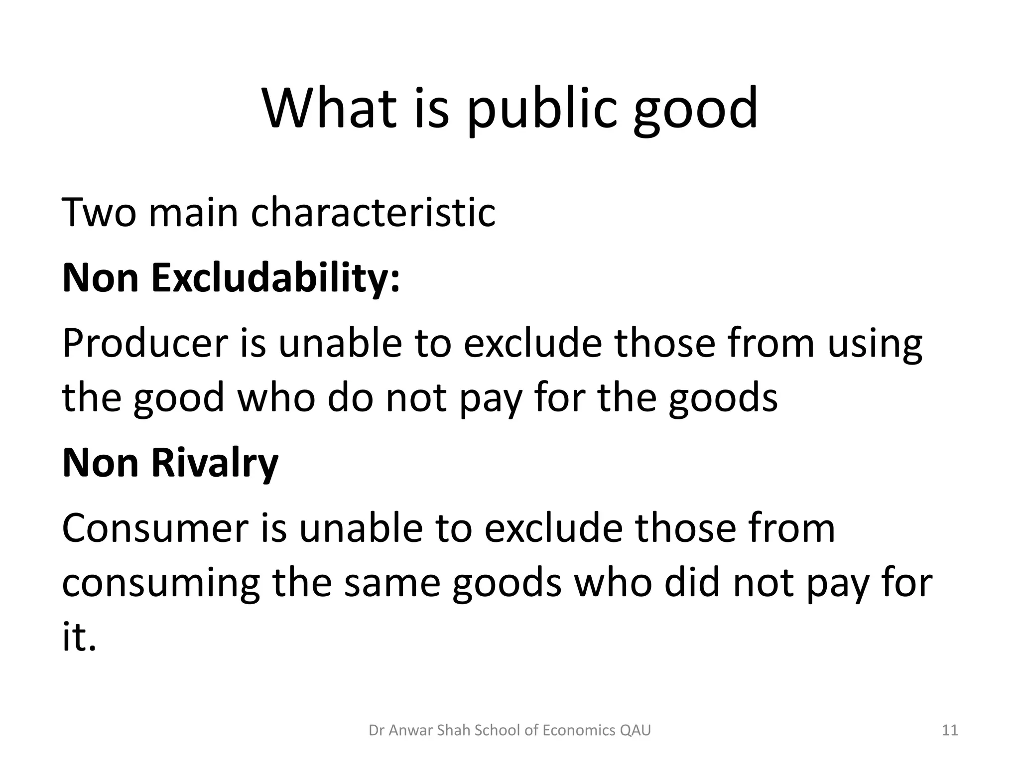 Slides public good and externalities 180612 | PPT