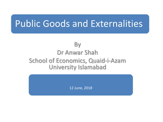 Slides public good and externalities 180612 | PPT