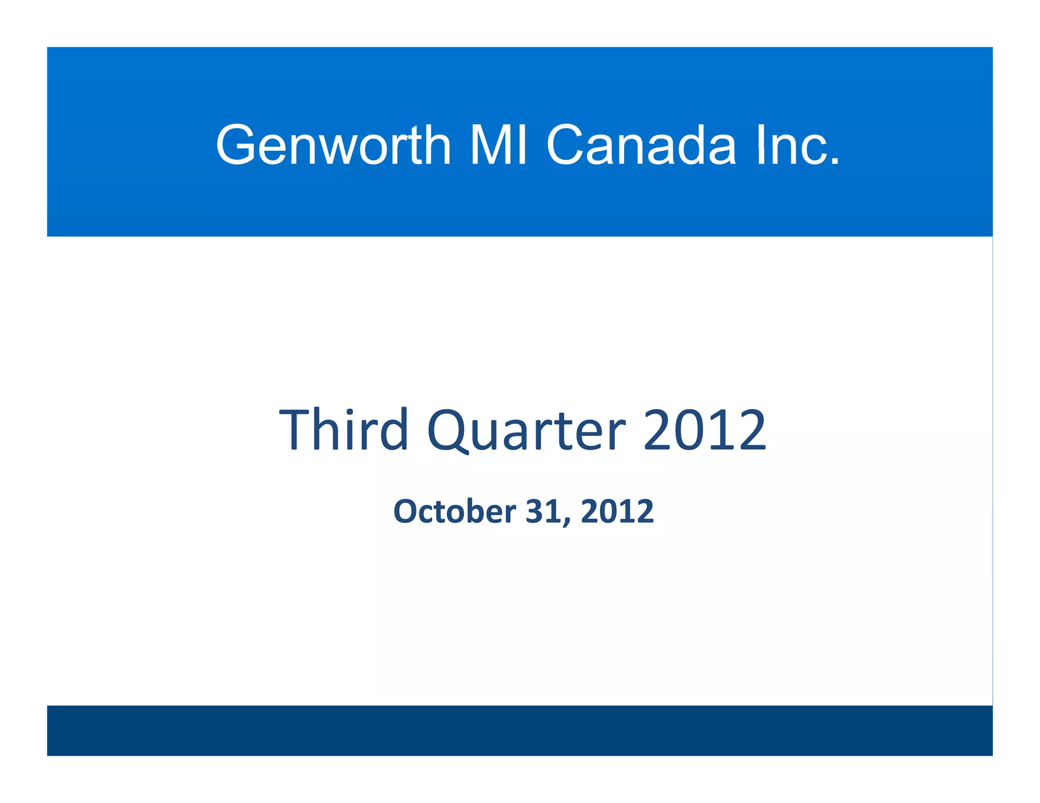 Third Quarter Financial Results Presentation | PPT