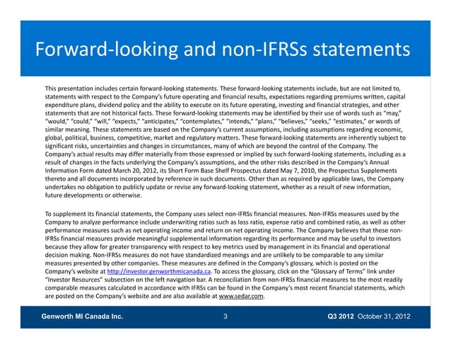 Third Quarter Financial Results Presentation | PPT