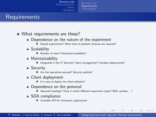 Designing Experiment Agnostic Remote Laboratories | PDF
