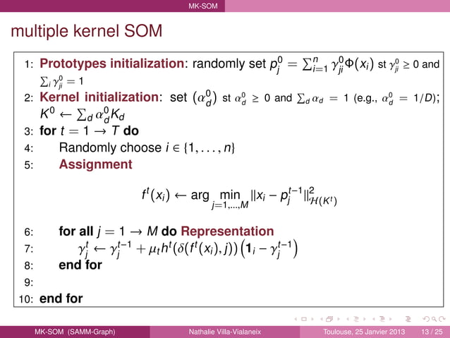 Multiple kernel Self-Organizing Maps | PPT