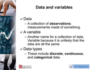 Sample of slides for Statistics for Geography and Environmental Science ...