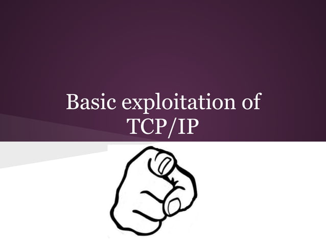 Slides til TCP/IP workshop afholdt i Odense, November 2012 | PPT