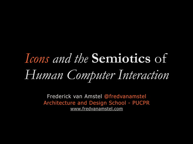 Icons and the Semiotics of Human Computer Interaction | PDF | Computing | Technology & Computing