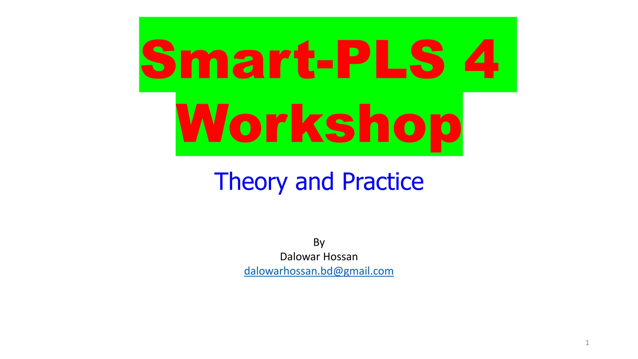 Sem Modeling Through Partial Least Square Ppt