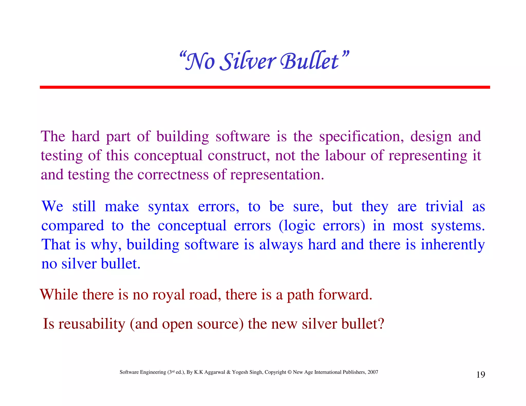 [slides] Software Engineering Third Edition - Aggarwal, Singh.pdf