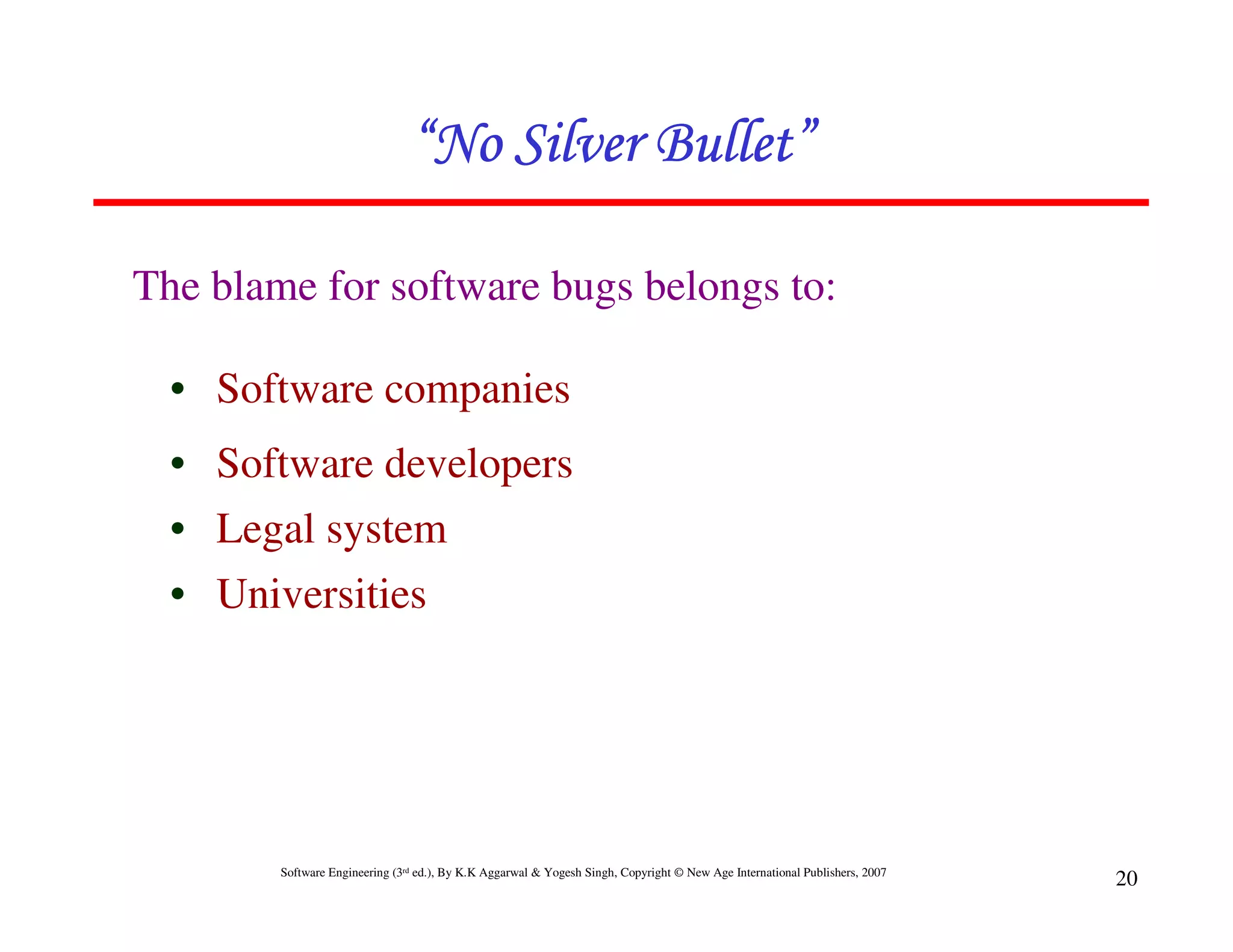 [slides] Software Engineering Third Edition - Aggarwal, Singh.pdf