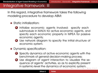 Slides: Standardization of Agent-based Modeling in Economics | PDF