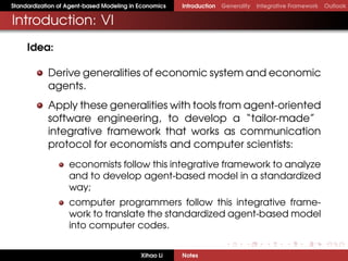 Slides: Standardization of Agent-based Modeling in Economics | PDF