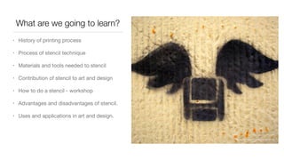 Design & Printmaking: Stencil process | PDF