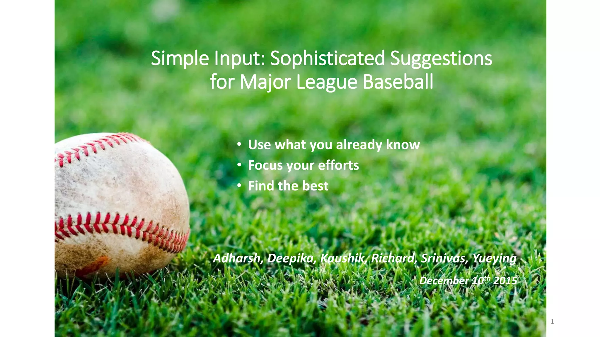 Data Visualization and Clustering of Players in Major League Baseball ...