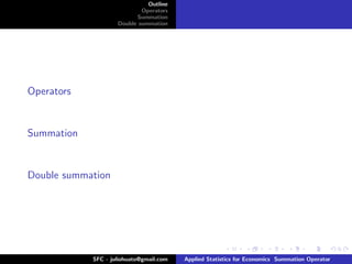 Summation Operator | PPT
