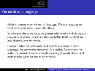 Summation Operator | PPT