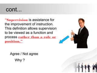 Supervison in Teaching & Learning Slides | PPT