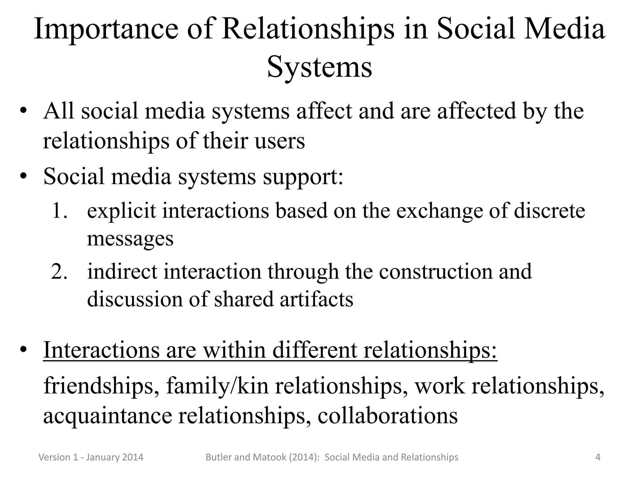 Social Media and Relationships | PPTX