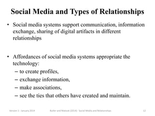 Social Media and Relationships | PPTX
