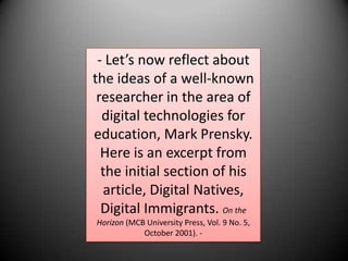 Slide strategies and genres in the english classes | PPT