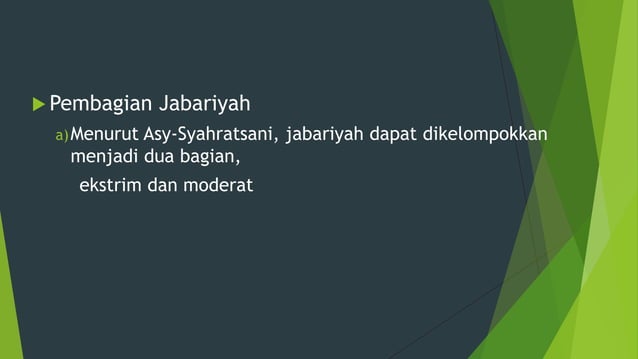 Aliran Jabariyah dan Aliran qadariyah | PPTX