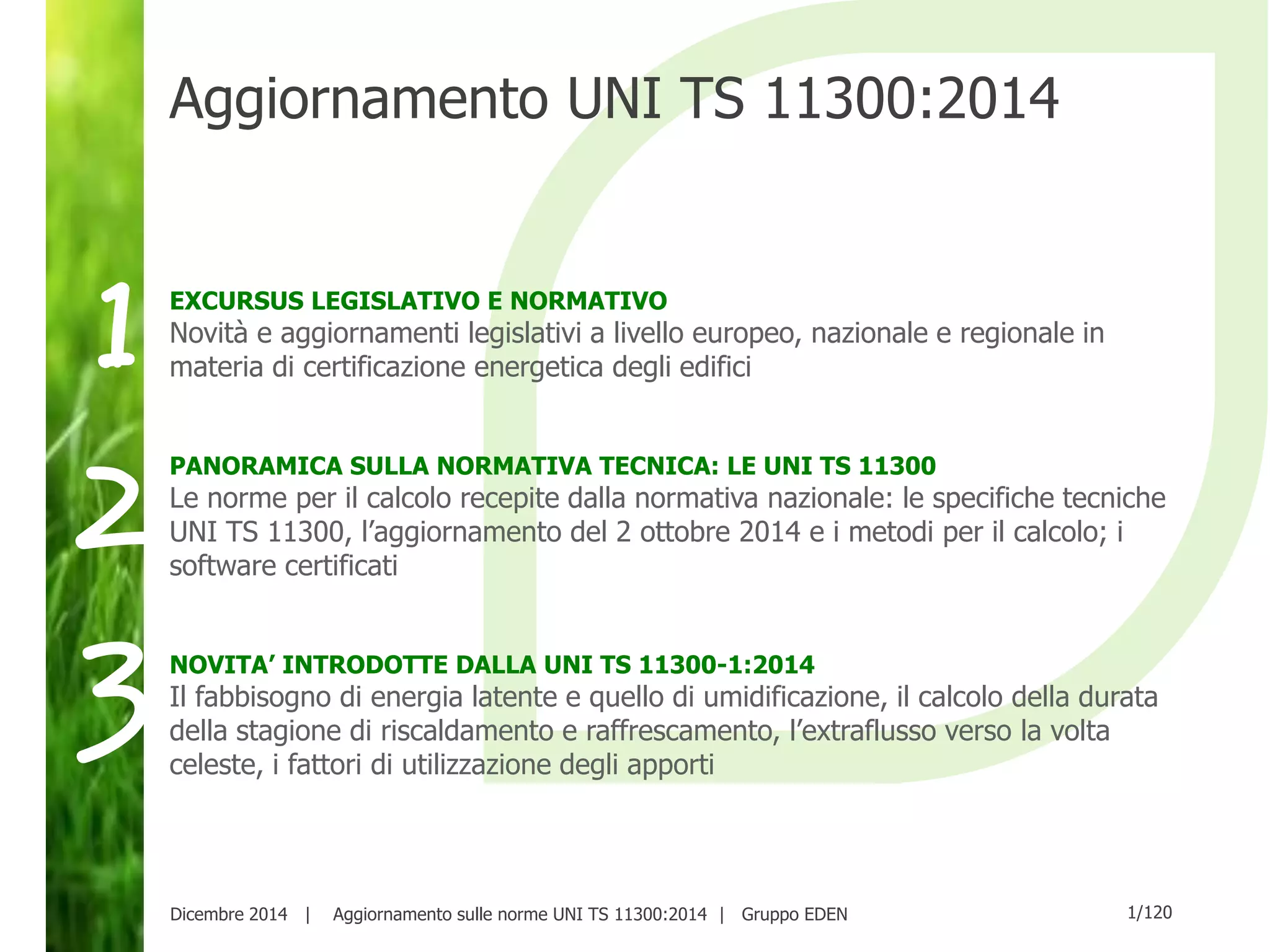 Contributo dei ponti termici nel calcolo della prestazione energetica di un edificio ai sensi ...