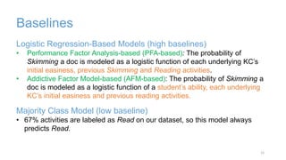 UMAP16: A Framework for Dynamic Knowledge Modeling in Textbook-Based Learning | PPT