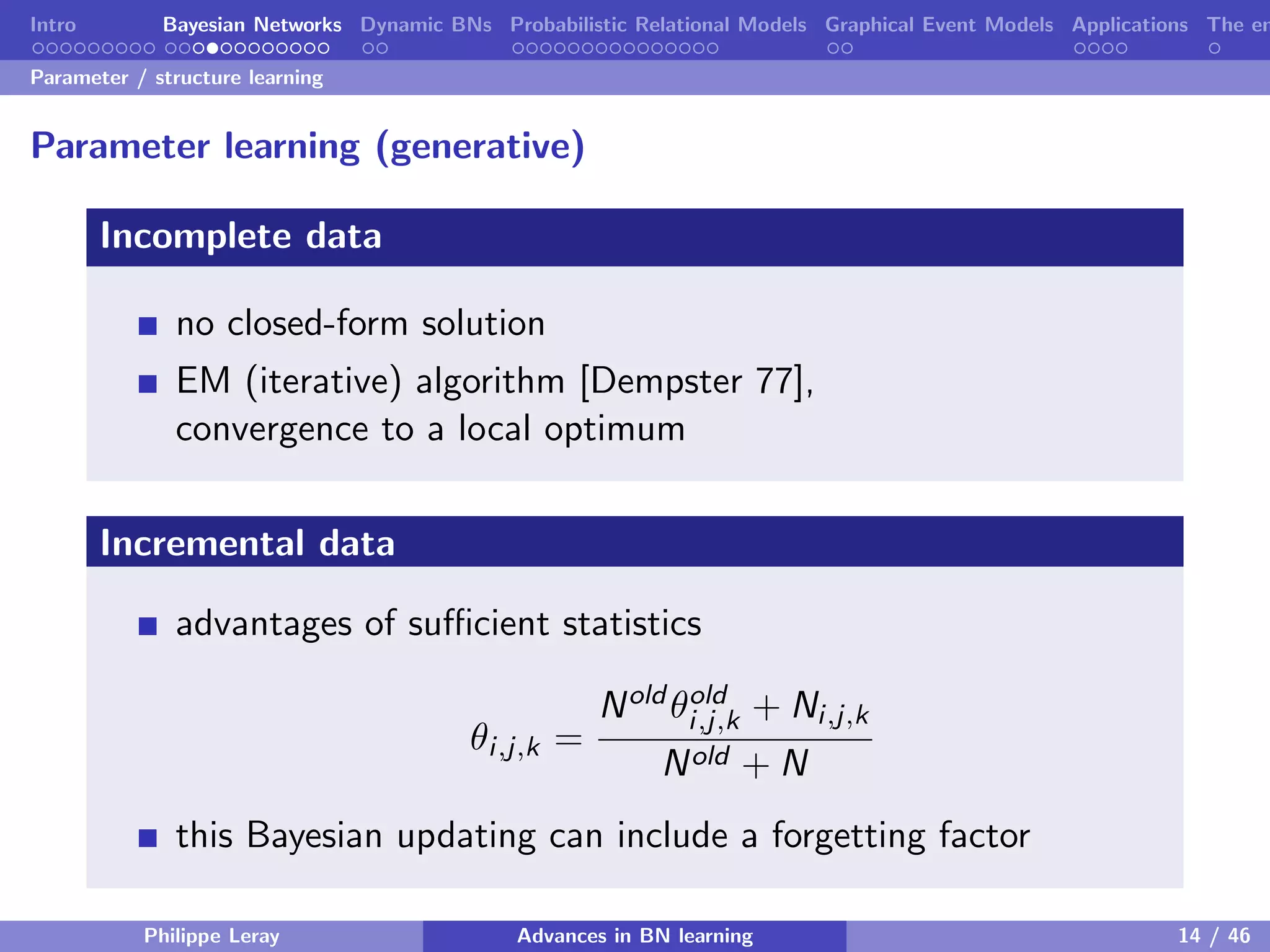Advances in Bayesian network learning | PPT