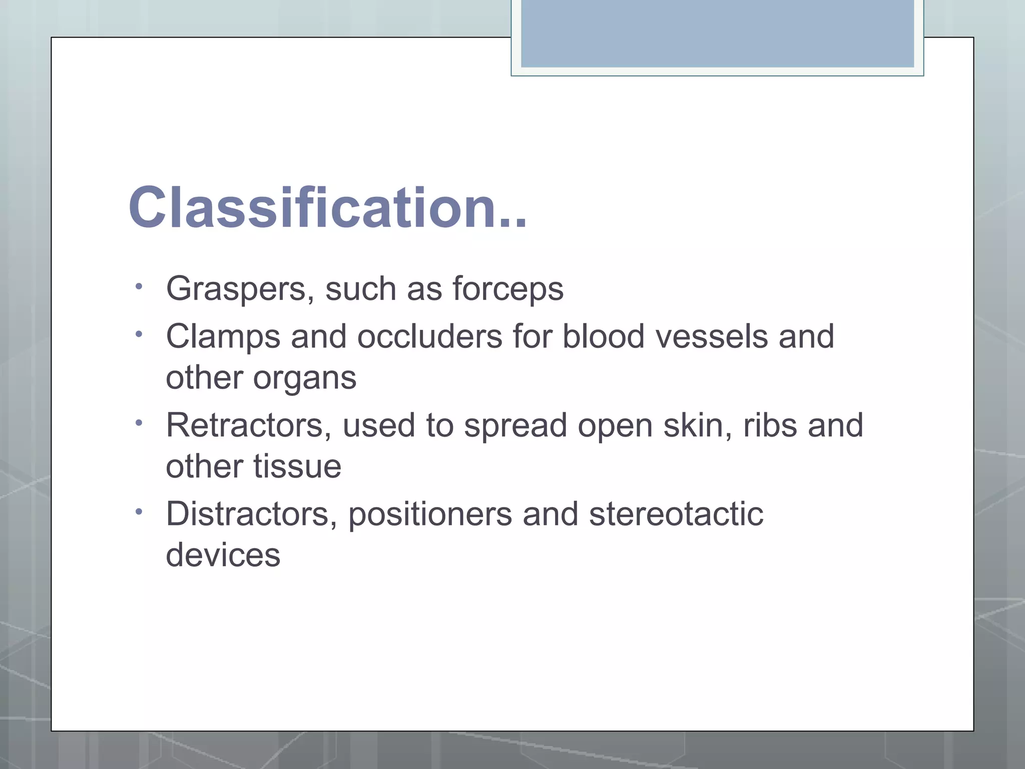 Slide surgical Instrument | PPT
