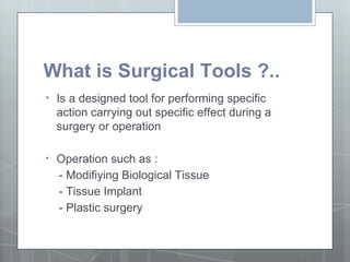 Slide surgical Instrument | PPT