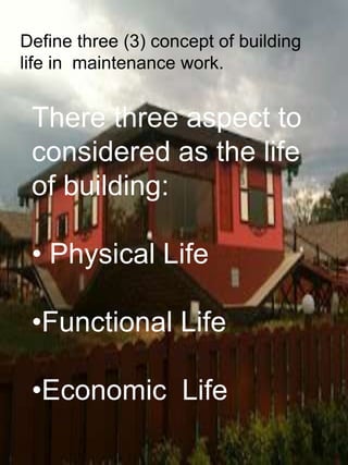 LIFE OF BUILDING | PPTX