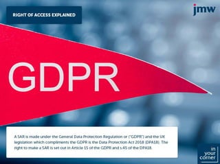 A Step-By-Step Guide to Making a Subject Access Request | PDF